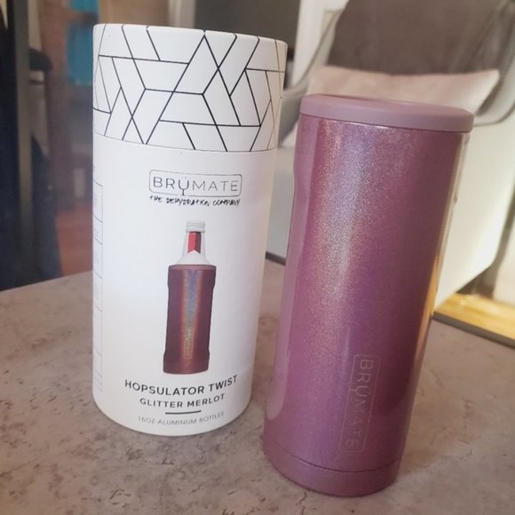 BRUMATE | Dining | Nib Brumate Hopsulator Twist Glitter Merlot | Poshmark